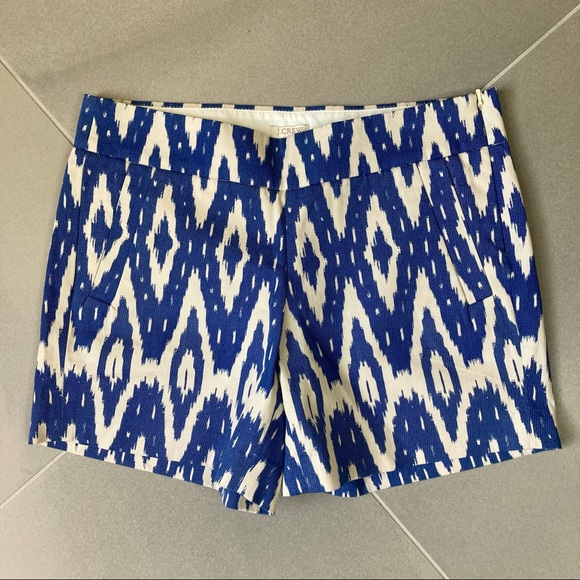 J. Crew Factory | Shorts | J Crew Factory G239 Blue White Womens Chino ...